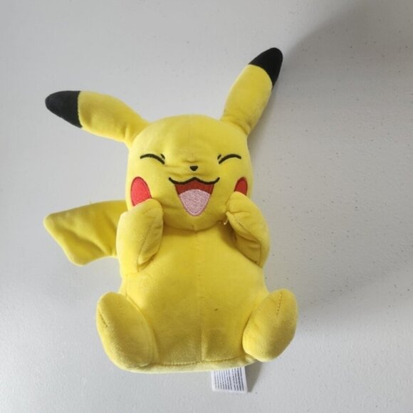 Pokemon | Toys | Pikachu Happy Closed Eyes Plush Pokemon Official ...